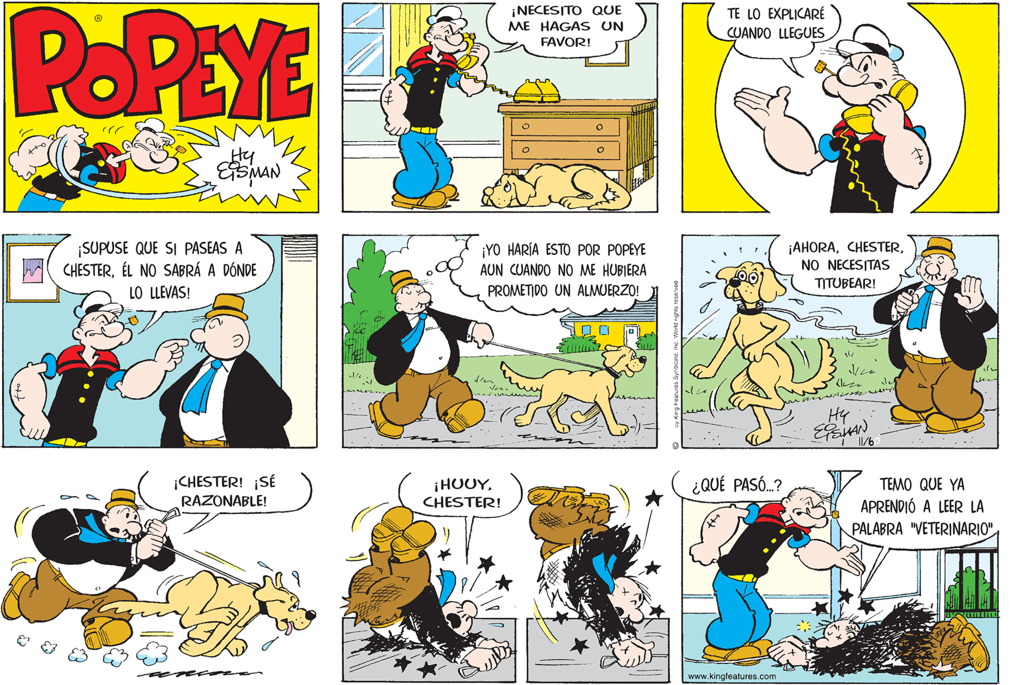 Popeye Comic Strip 2022-11-06 | Comics Kingdom