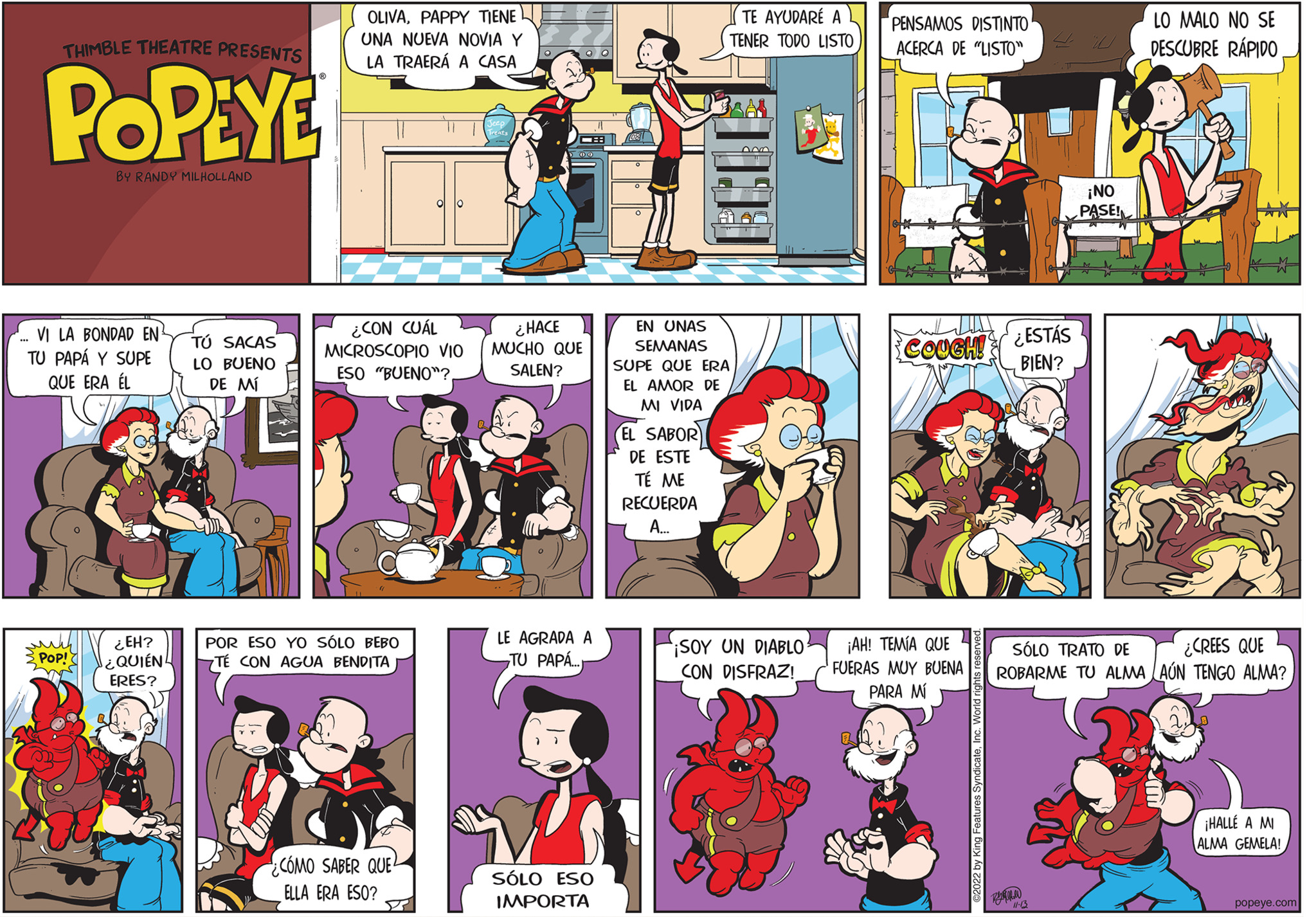 Popeye Comic Strip 2022-11-13 | Comics Kingdom