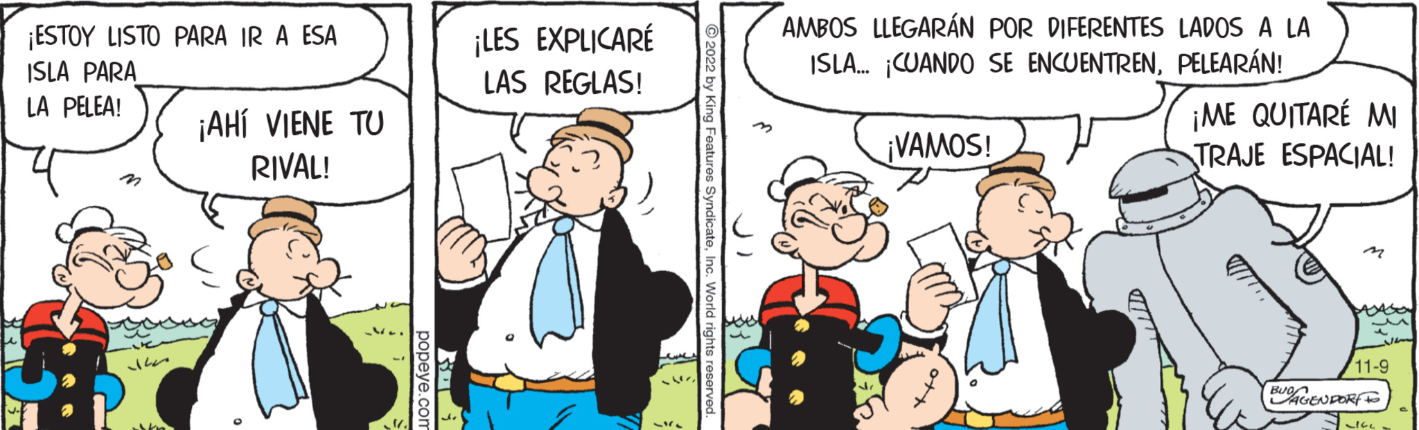 Popeye Comic Strip 2022-11-30 | Comics Kingdom
