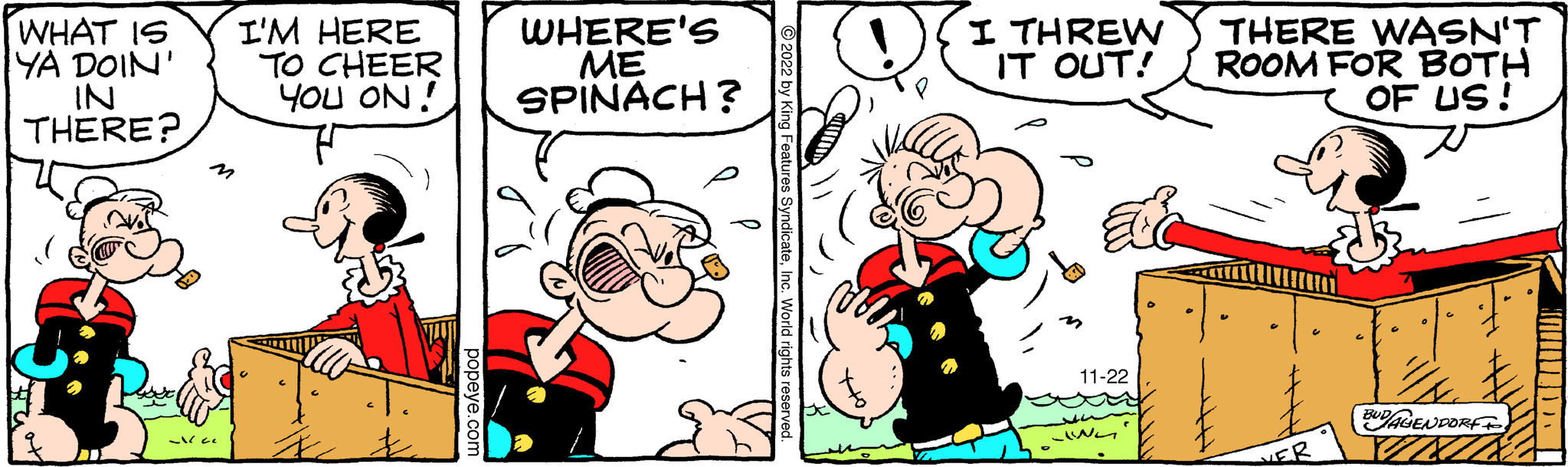 Popeye Comic Strip 2022-11-22 | Comics Kingdom