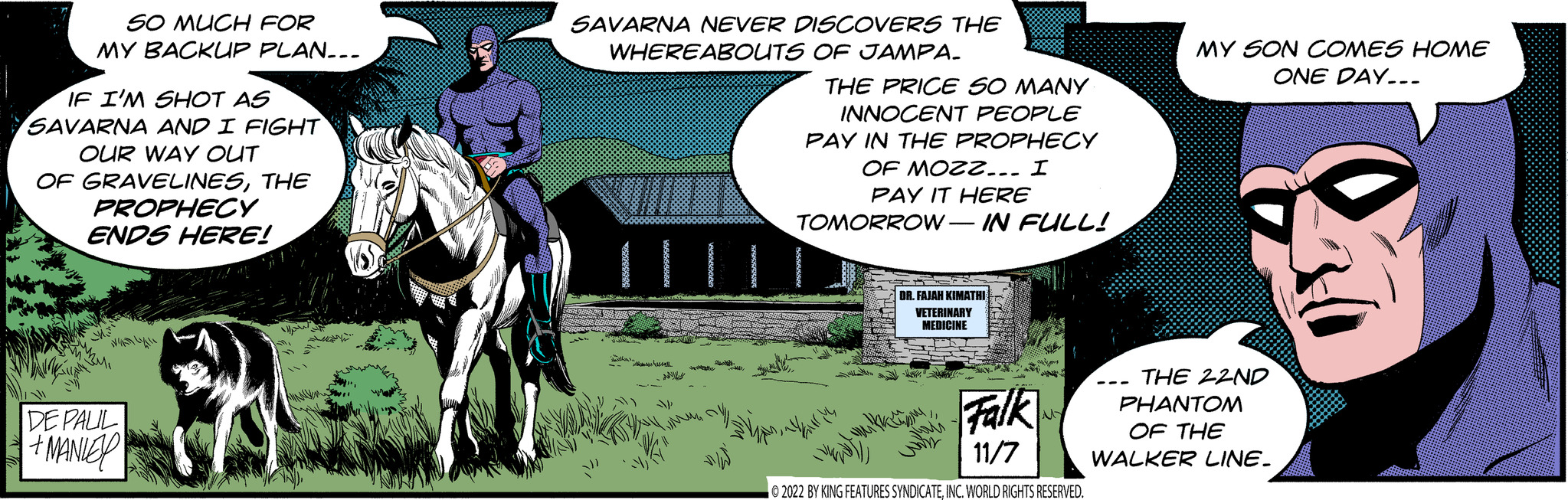 The Phantom Comic Strip 2022-11-07 | Comics Kingdom
