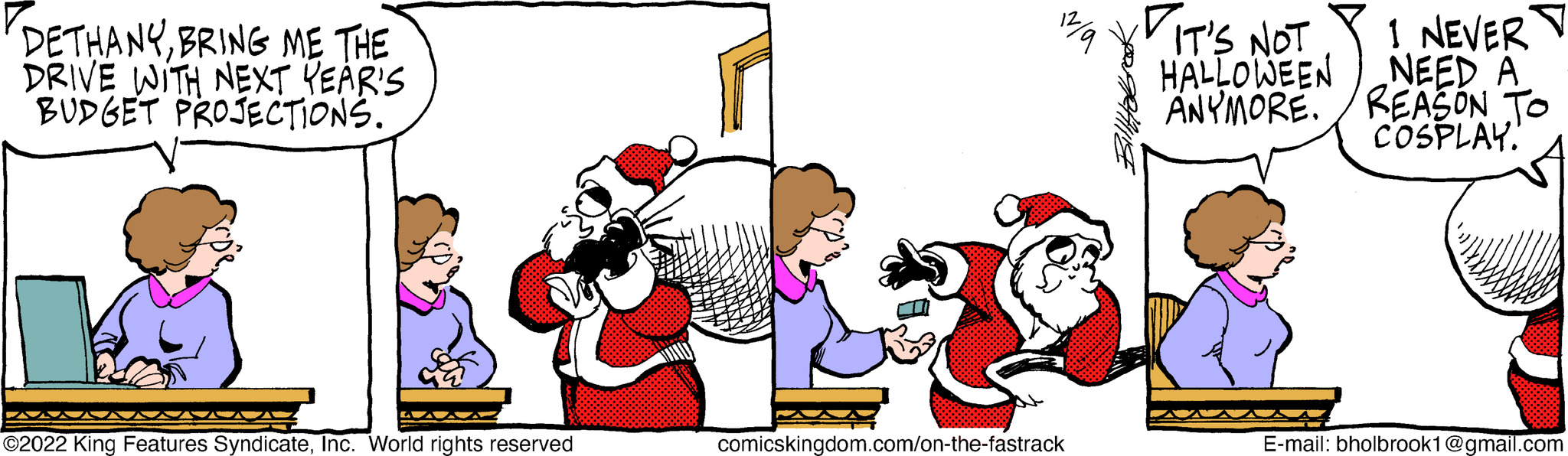 On The Fastrack Comic Strip 2022-12-09 | Comics Kingdom