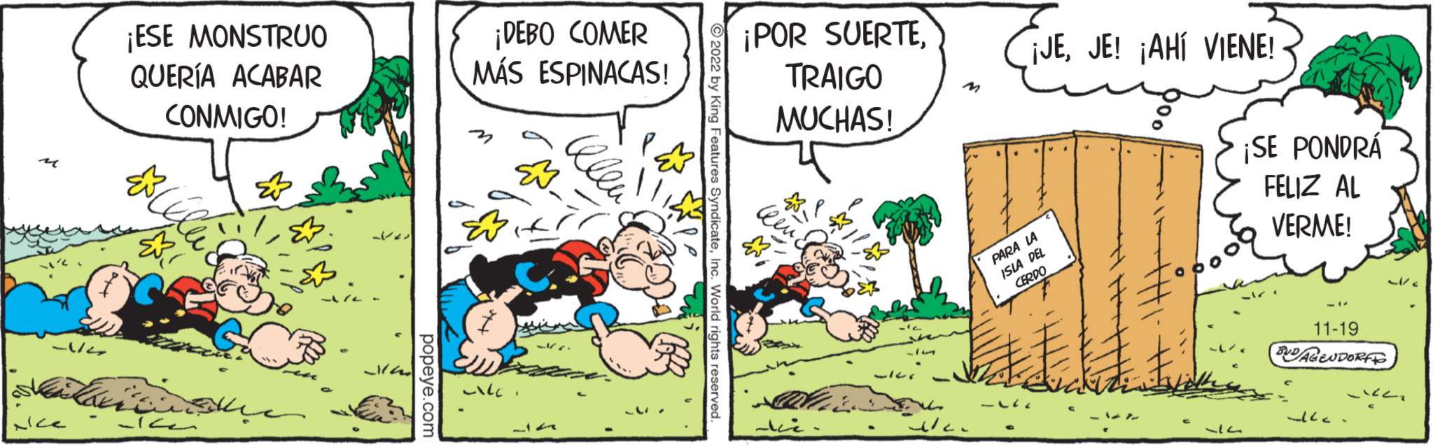 Popeye Comic Strip 2022-12-10 | Comics Kingdom