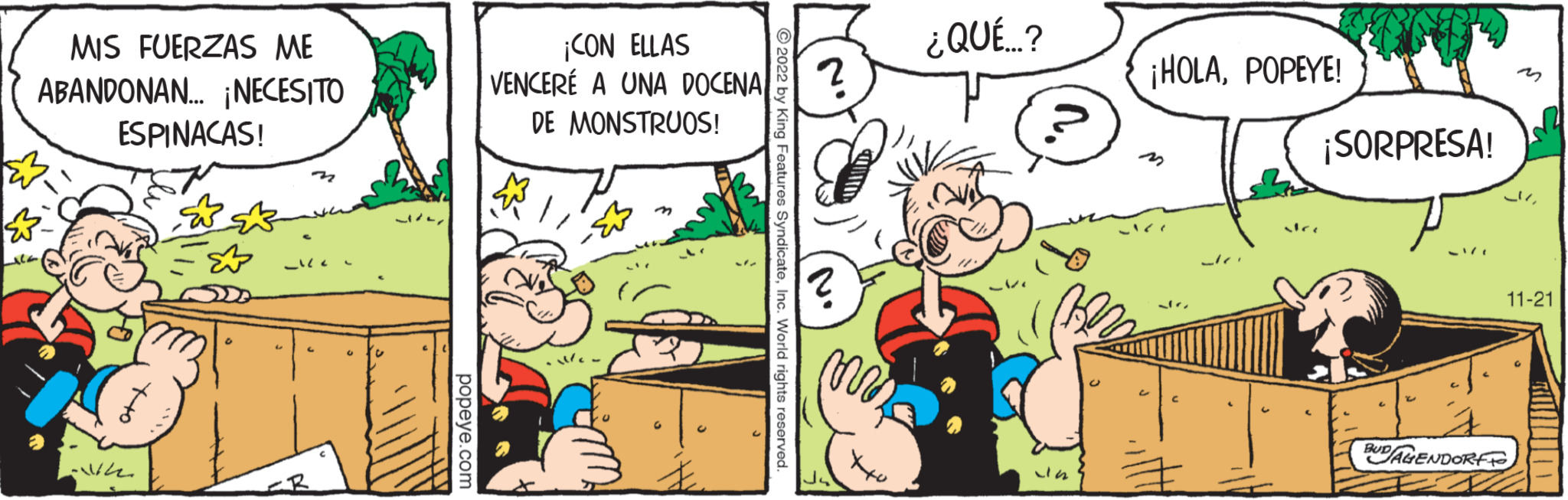 Popeye Comic Strip 2022-12-12 | Comics Kingdom