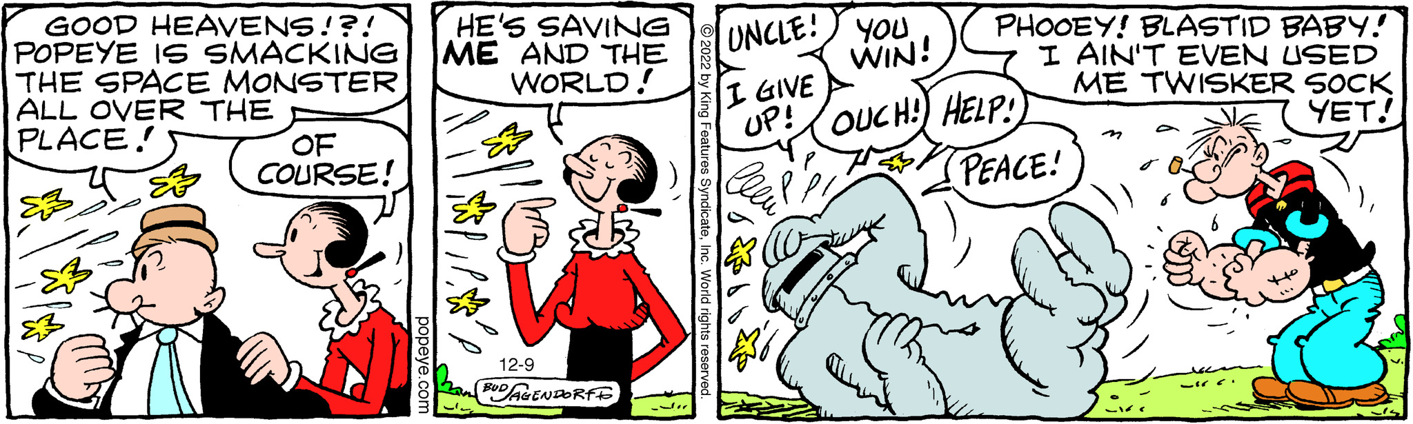Popeye Comic Strip 2022-12-09 | Comics Kingdom