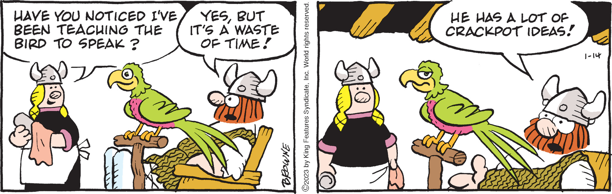 Hagar The Horrible Comic Strip 2023-01-14 | Comics Kingdom