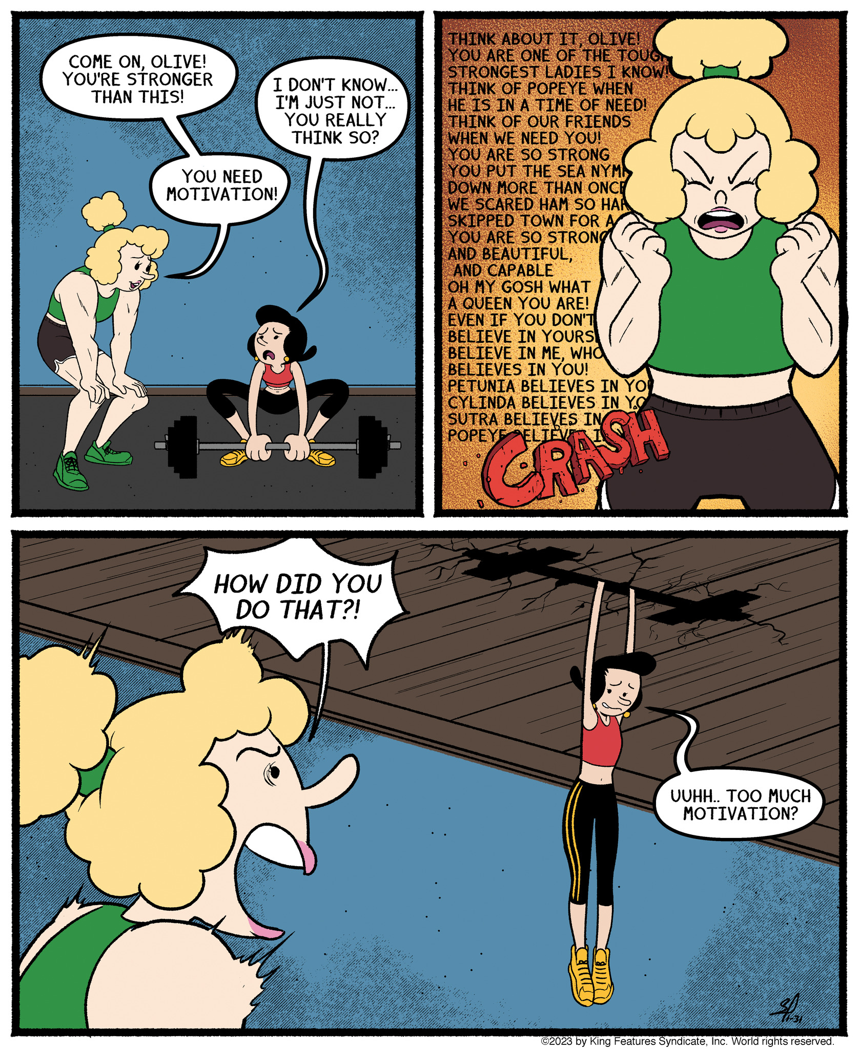Olive & Popeye Comic Strip 2023-01-31 | Comics Kingdom