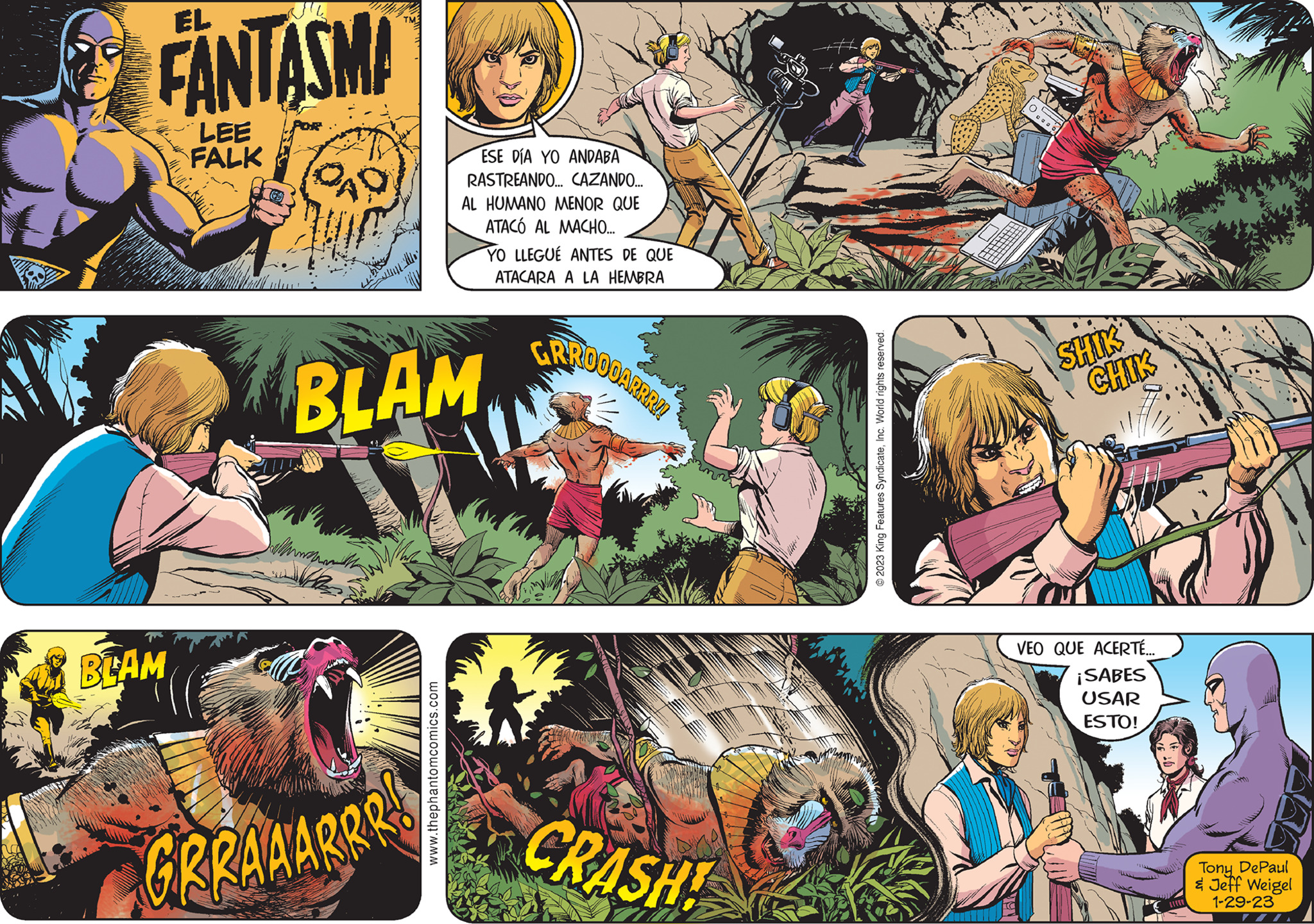 The Phantom Comic Strip 2023-01-29 | Comics Kingdom