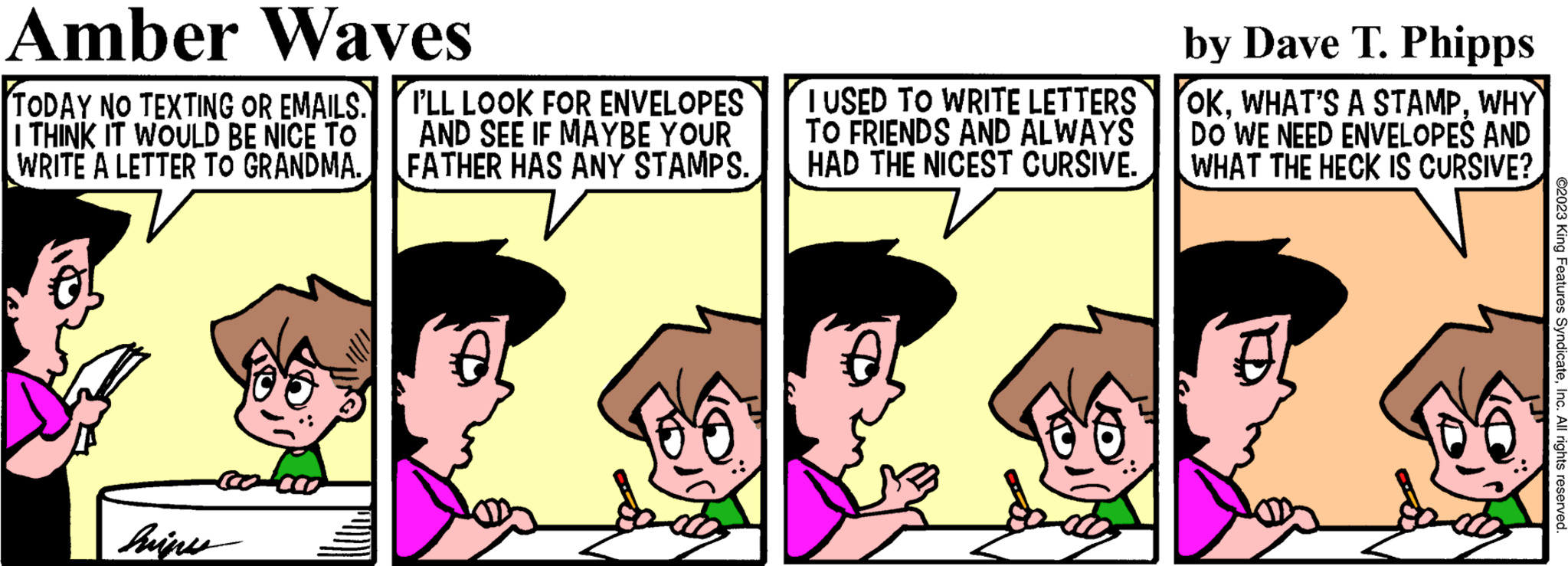 Amber Waves Comic Strip 2023-01-16 | Comics Kingdom