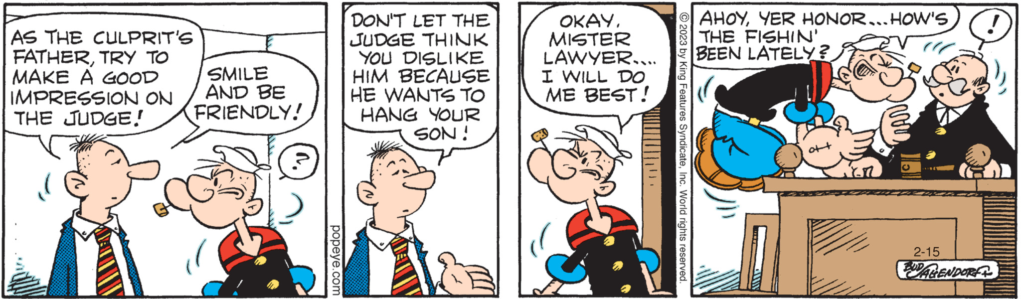 Popeye Comic Strip 2023-02-15 | Comics Kingdom