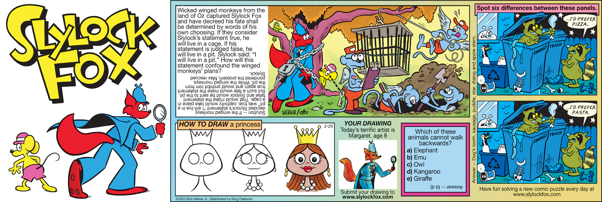Slylock Fox Comic Strip 2023-02-26 | Comics Kingdom