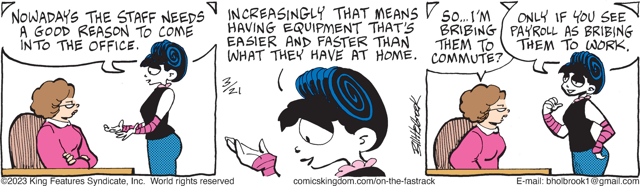 On The Fastrack Comic Strip 2023-03-21 | Comics Kingdom