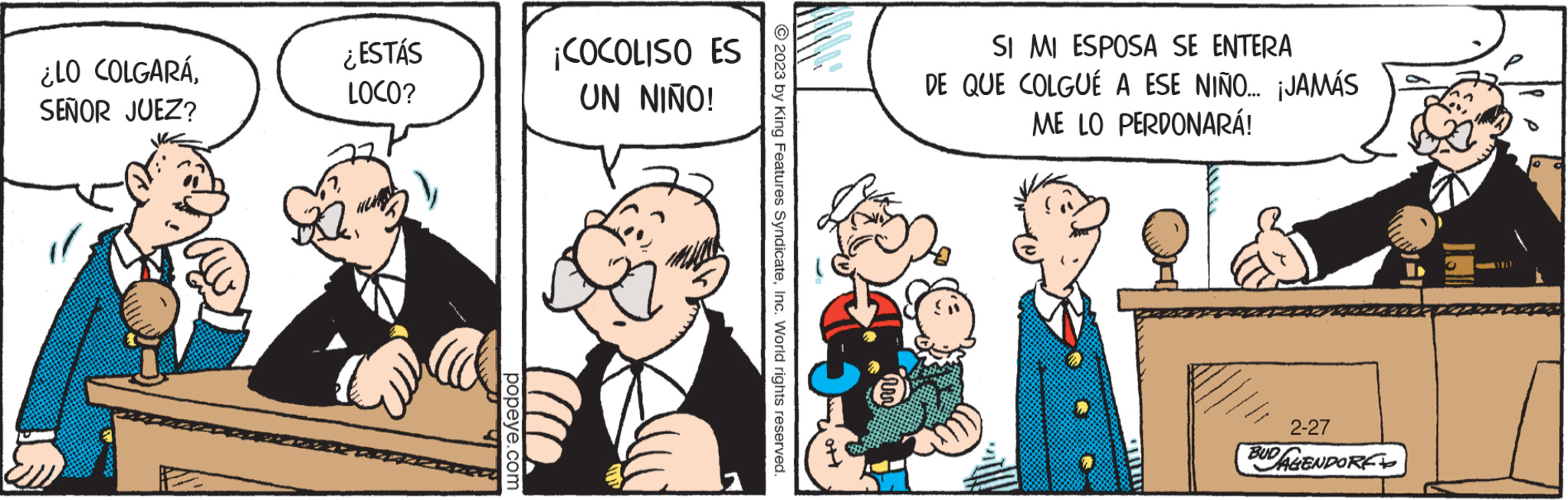 Popeye Comic Strip 2023-03-20 | Comics Kingdom