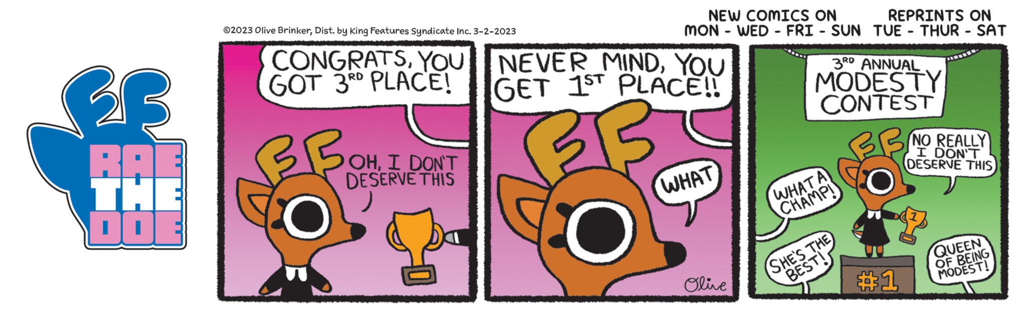 Rae The Doe Comic Strip 2023-03-02 | Comics Kingdom