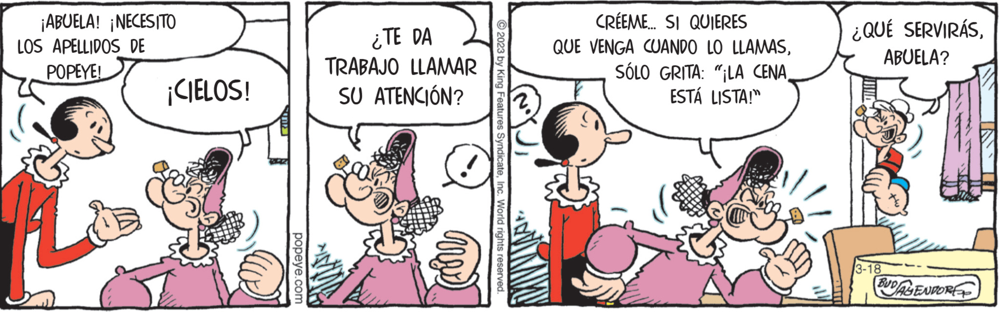 Popeye Comic Strip 2023-04-08 | Comics Kingdom