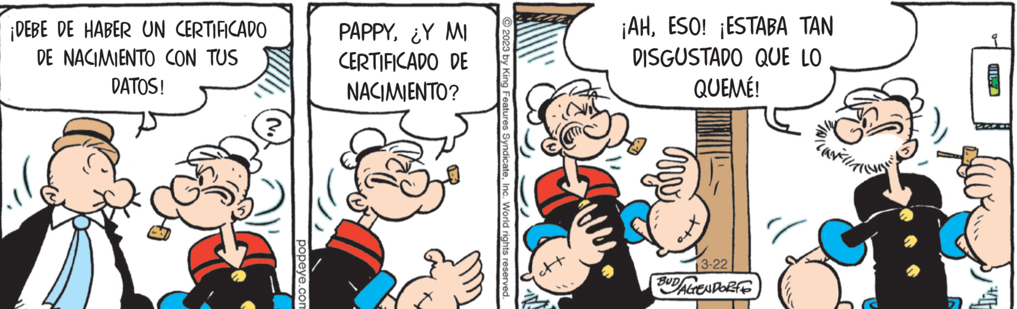Popeye Comic Strip 2023-04-12 | Comics Kingdom