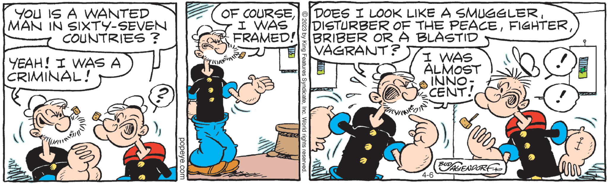 Popeye Comic Strip 2023-04-06 | Comics Kingdom