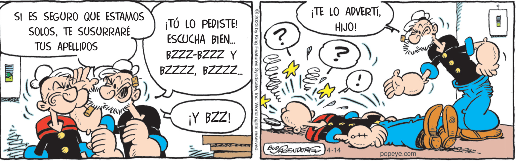 Popeye Comic Strip 2023-05-05 | Comics Kingdom