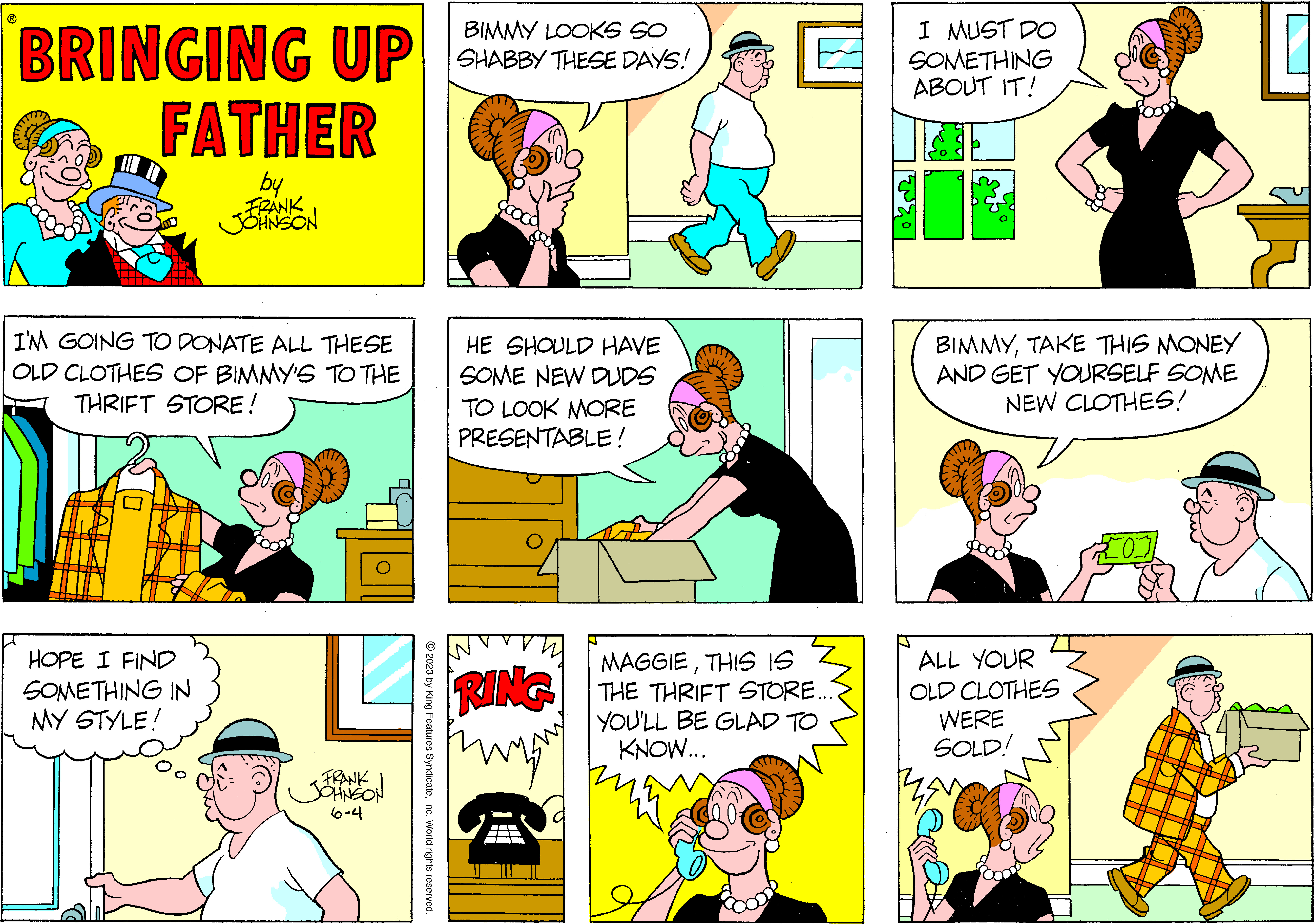 Bringing Up Father Comic Strip 2023-06-04 | Comics Kingdom