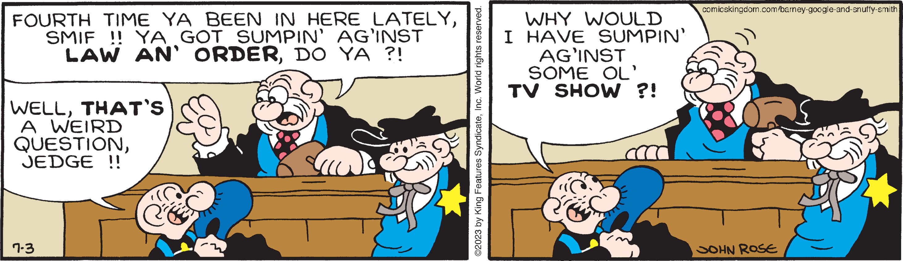 Barney Google And Snuffy Smith Comic Strip 2023-07-03 | Comics Kingdom