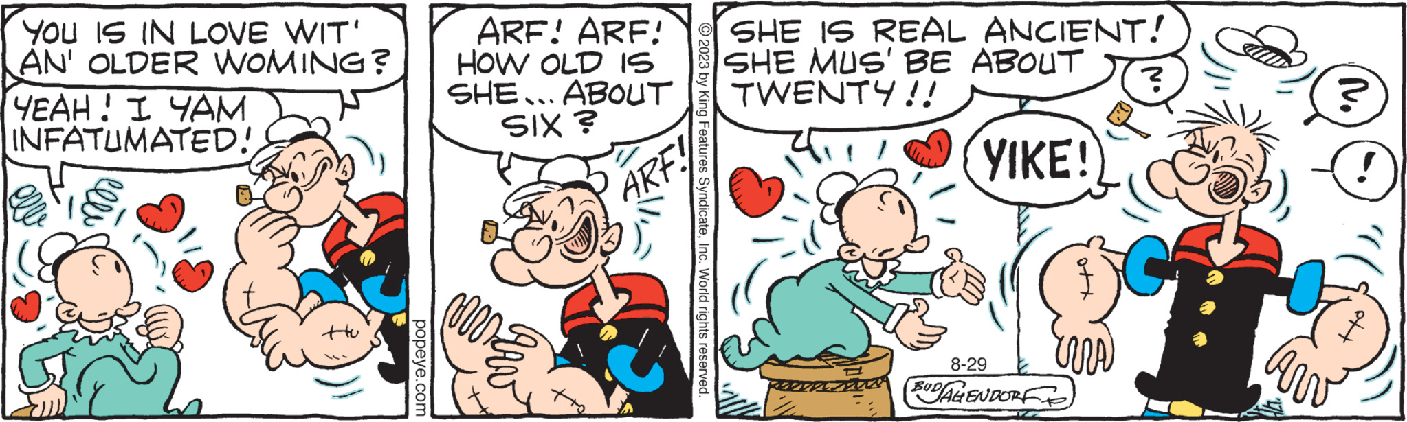 Popeye Comic Strip 2023-08-29 | Comics Kingdom