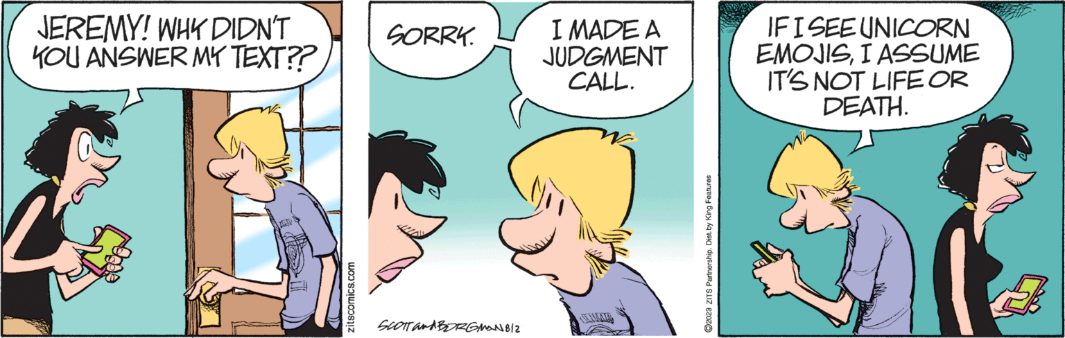Zits Comic Strip 2023-08-02 | Comics Kingdom