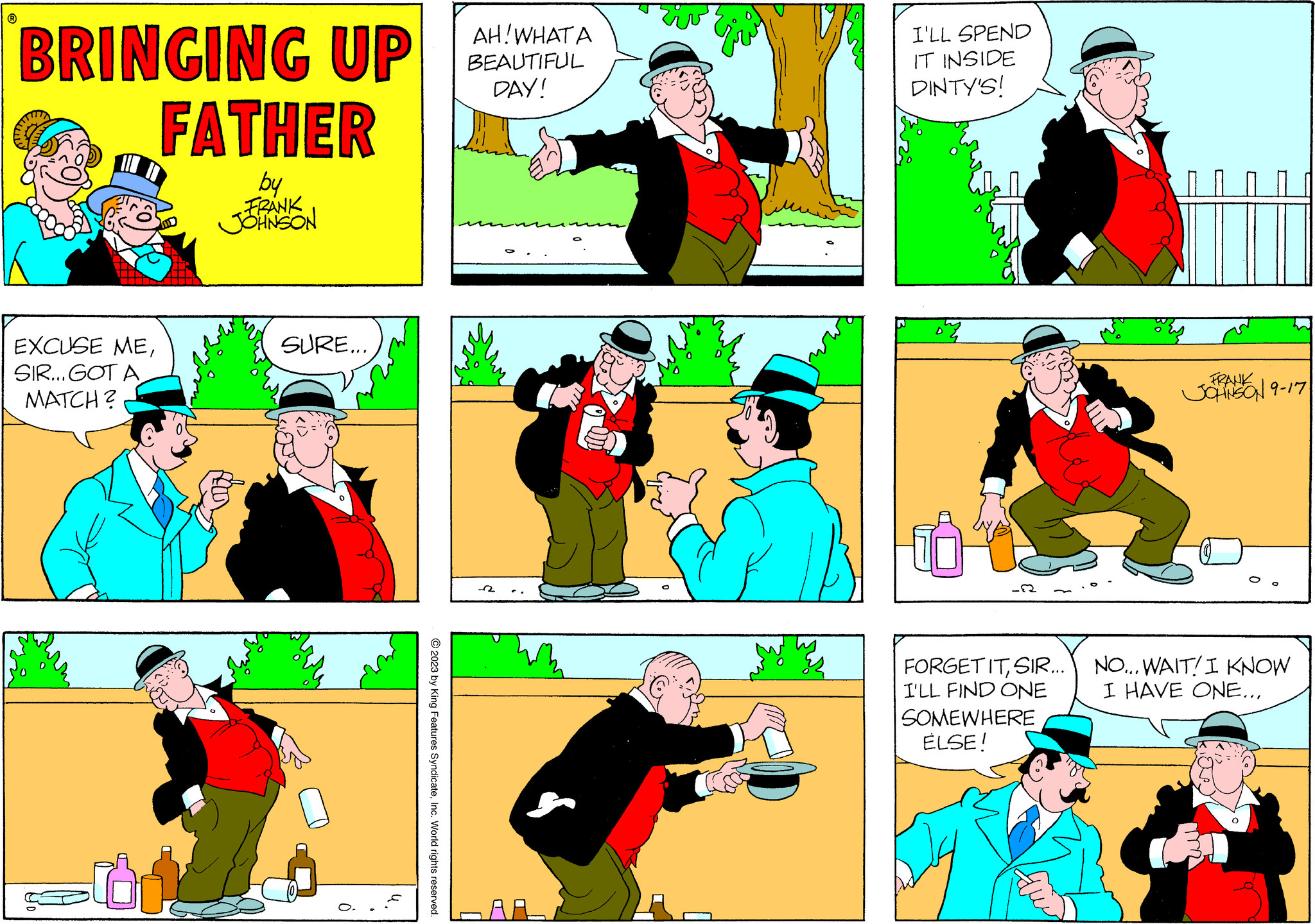 Bringing Up Father Comic Strip 2023-09-17 | Comics Kingdom