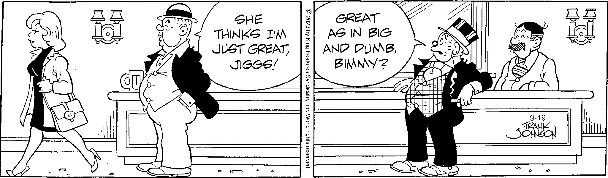 Bringing Up Father Comic Strip 2023-09-19 | Comics Kingdom