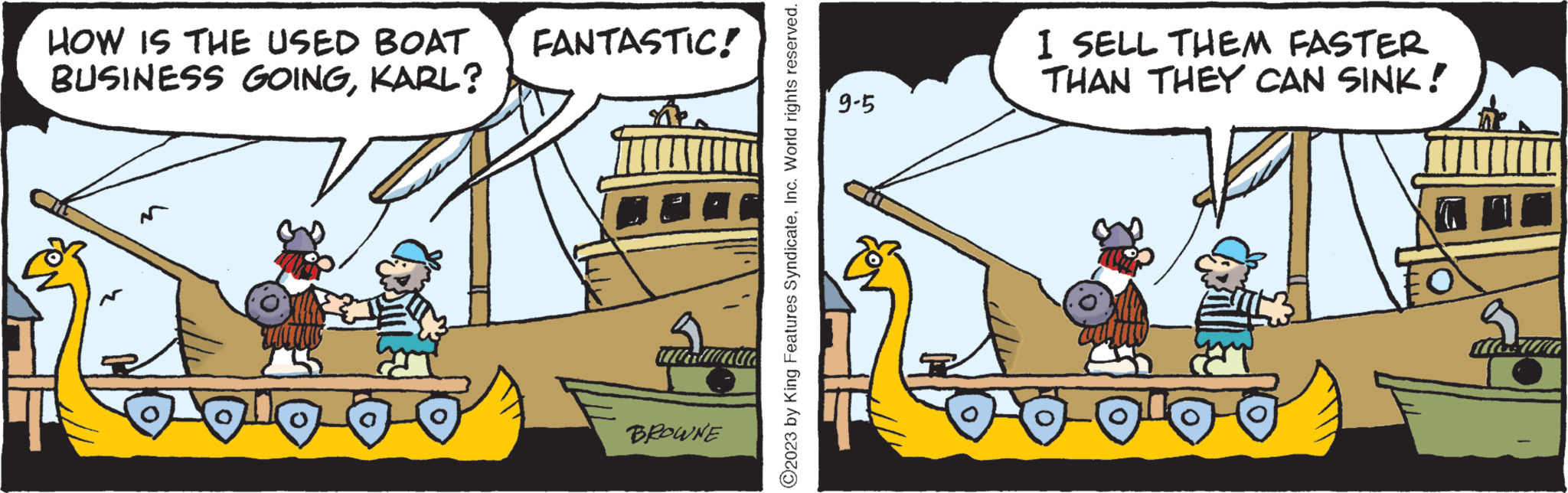 Hagar The Horrible Comic Strip 2023-09-05 | Comics Kingdom