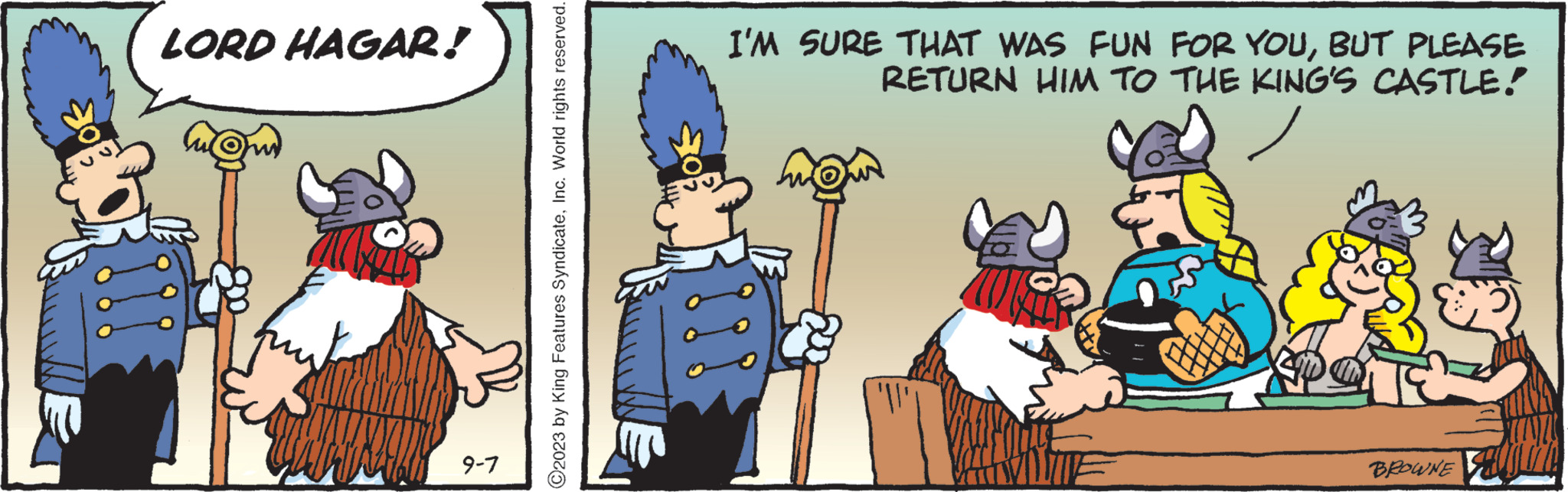 Hagar The Horrible Comic Strip 2023-09-07 | Comics Kingdom