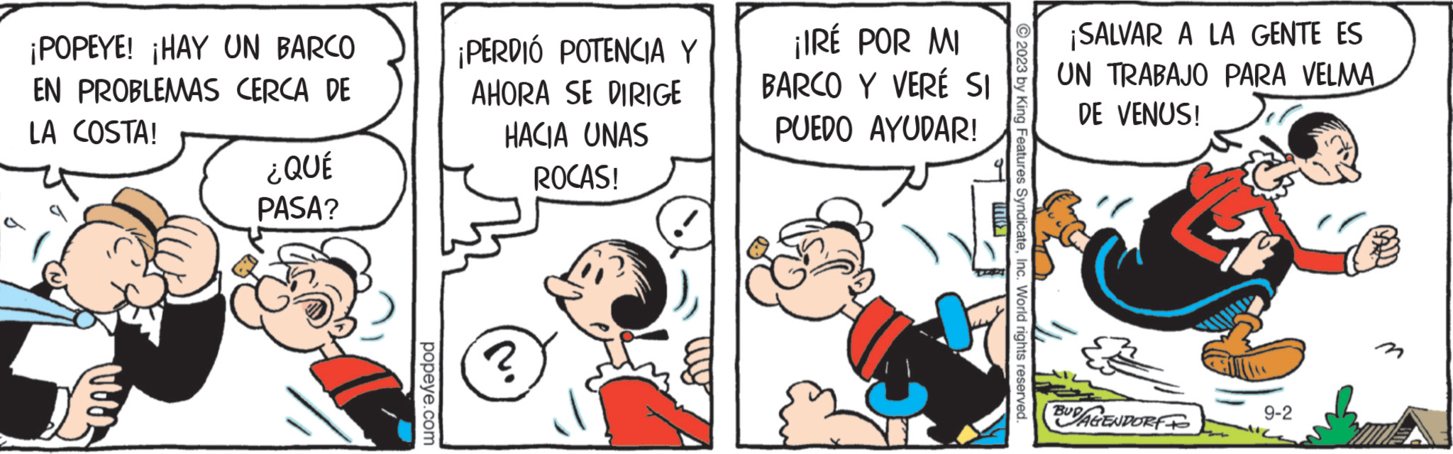 Popeye Comic Strip 2023-09-23 | Comics Kingdom