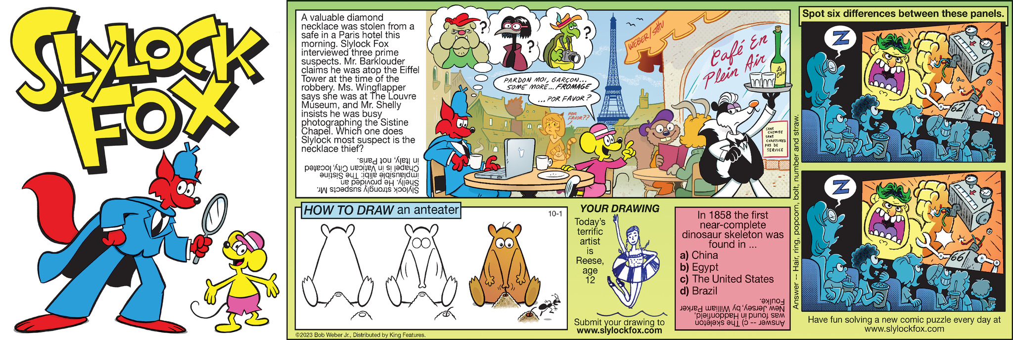 Slylock Fox Comic Strip 2023-10-01 | Comics Kingdom
