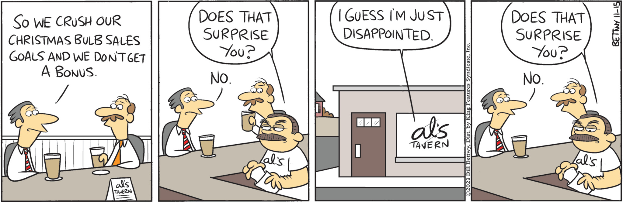 Take it from the Tinkersons Comic Strip 2023-11-15 | Comics Kingdom