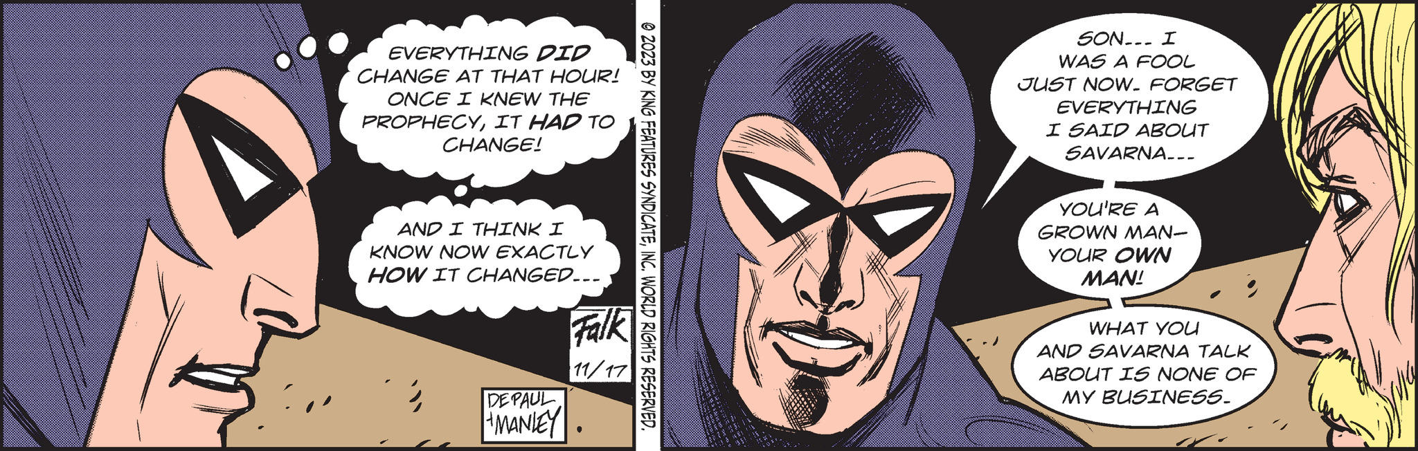 The Phantom Comic Strip 2023-11-17 | Comics Kingdom