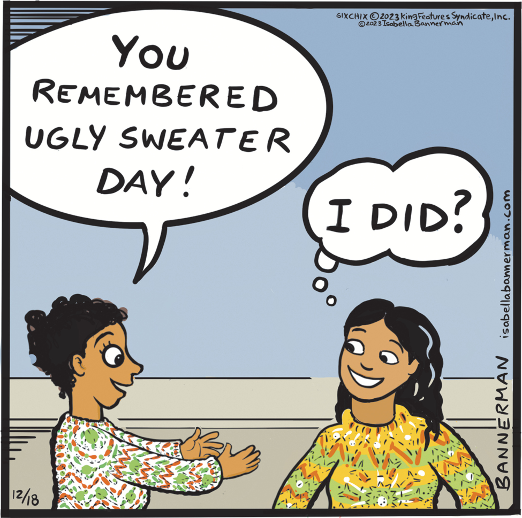 Six Chix Comic Strip 2023-12-18 | Comics Kingdom