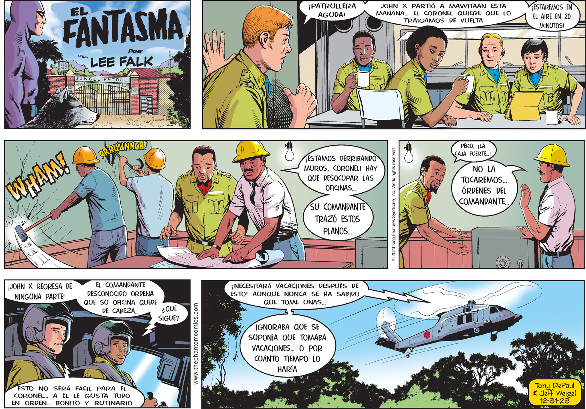 The Phantom Comic Strip 2023-12-31 | Comics Kingdom