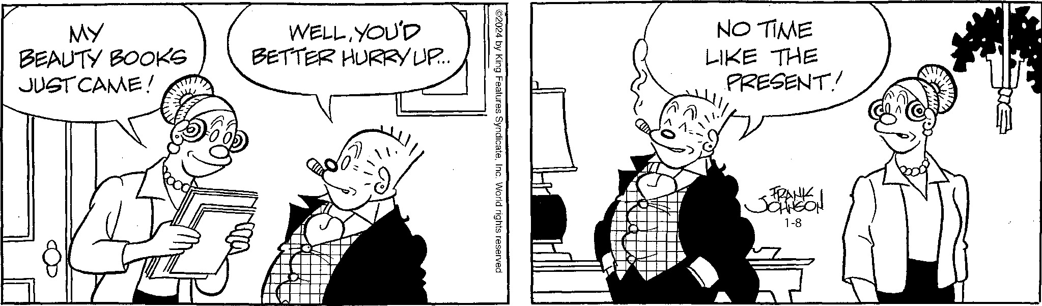 Bringing Up Father Comic Strip 2024-01-08 | Comics Kingdom