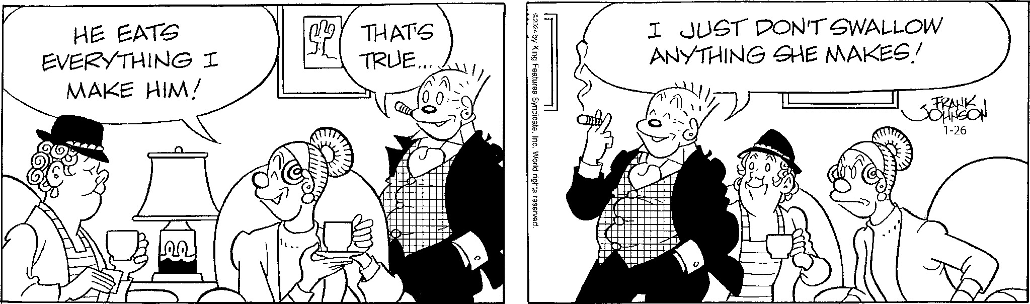 Bringing Up Father Comic Strip 2024-01-26 | Comics Kingdom