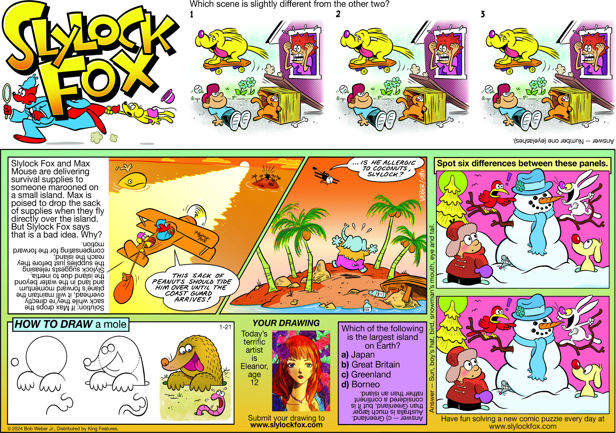 Slylock Fox Comic Strip 2024-01-21 | Comics Kingdom