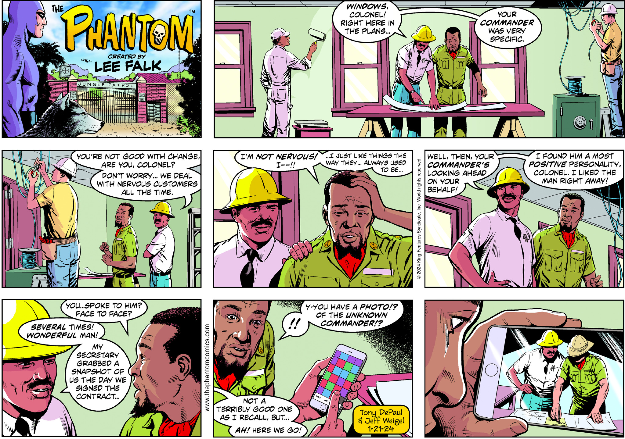 The Phantom Comic Strip 2024-01-21 | Comics Kingdom