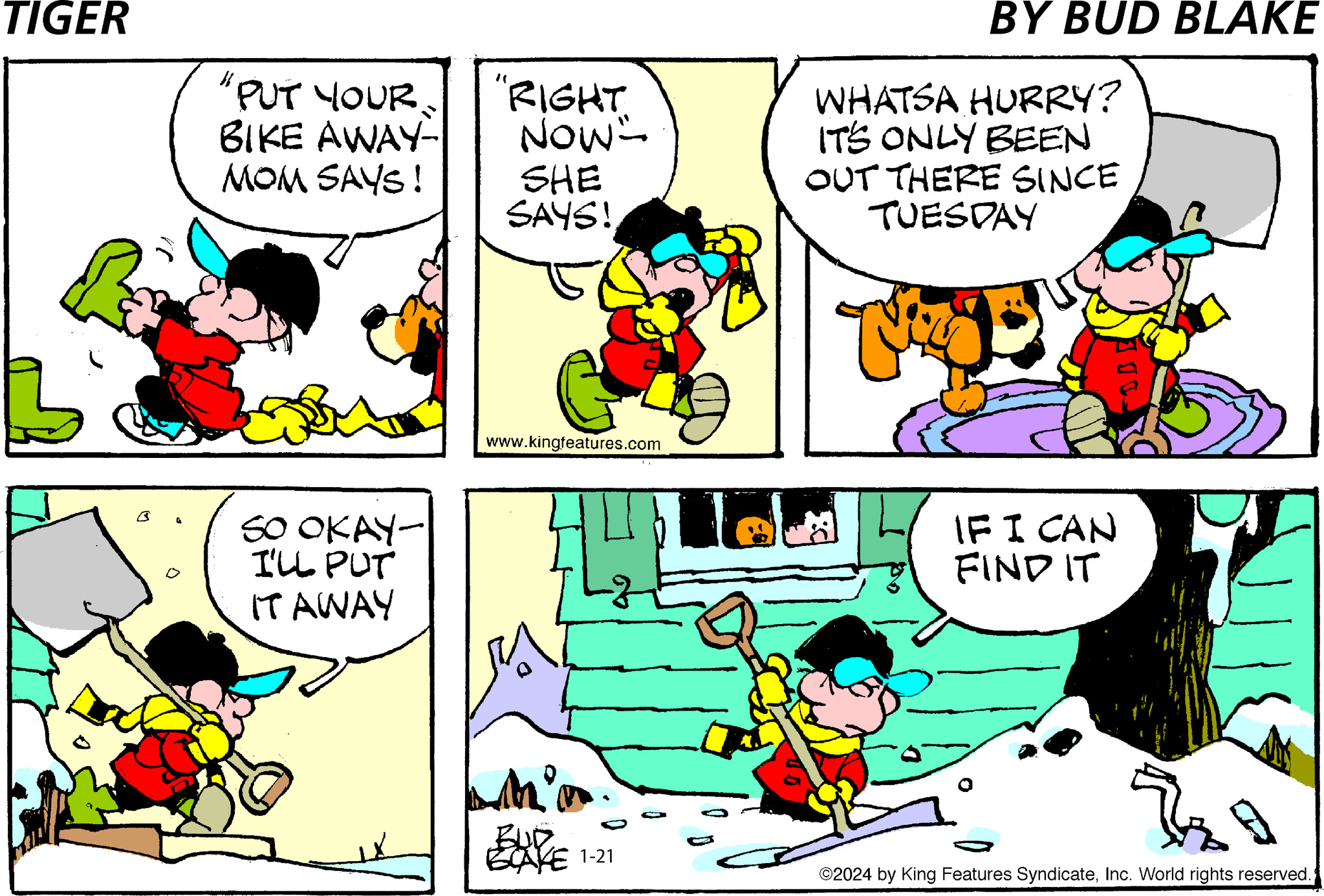Tiger Comic Strip 2024-01-21 | Comics Kingdom