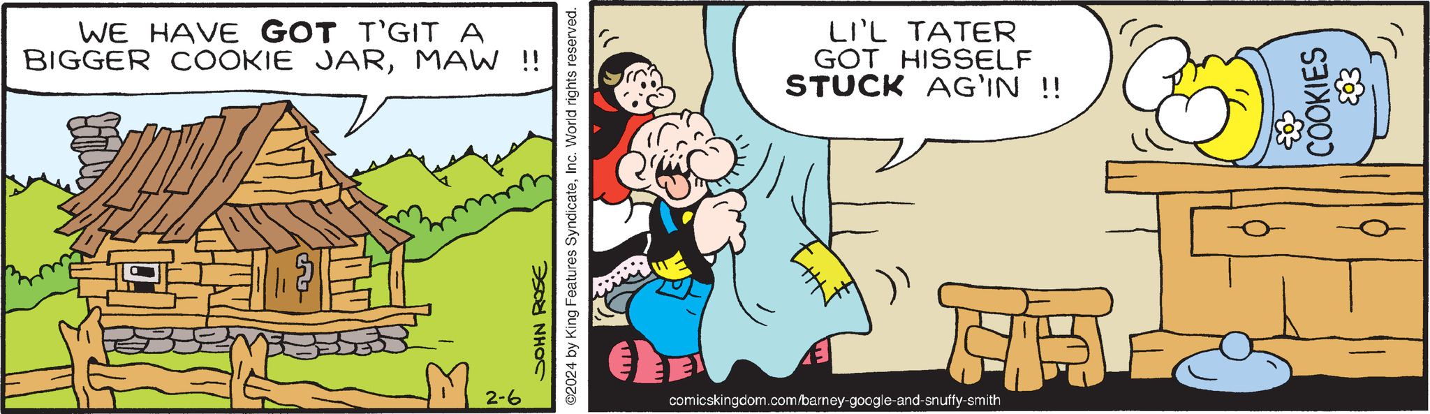 Barney Google And Snuffy Smith Comic Strip 2024-02-06 | Comics Kingdom