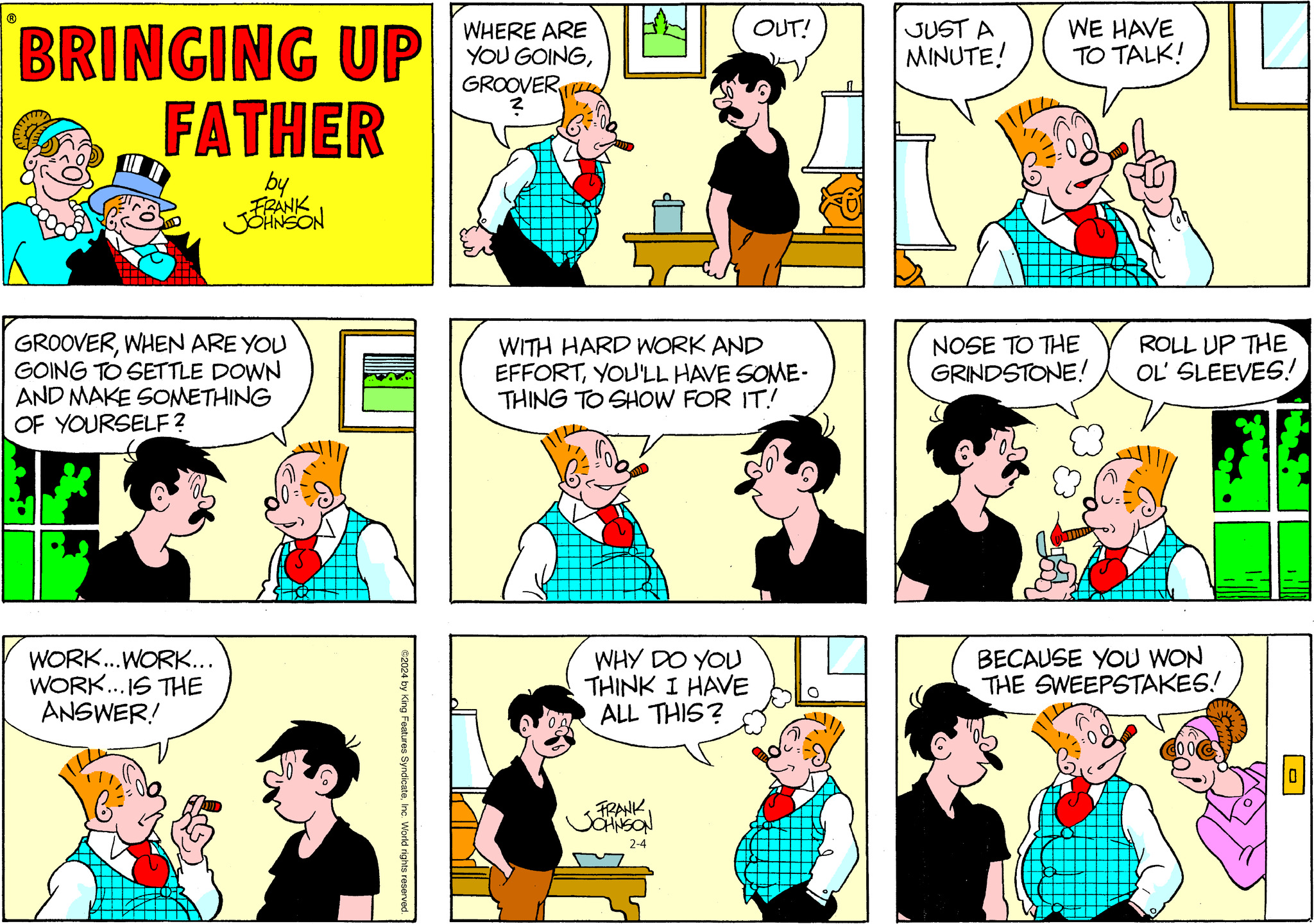 Bringing Up Father Comic Strip 2024-02-04 | Comics Kingdom