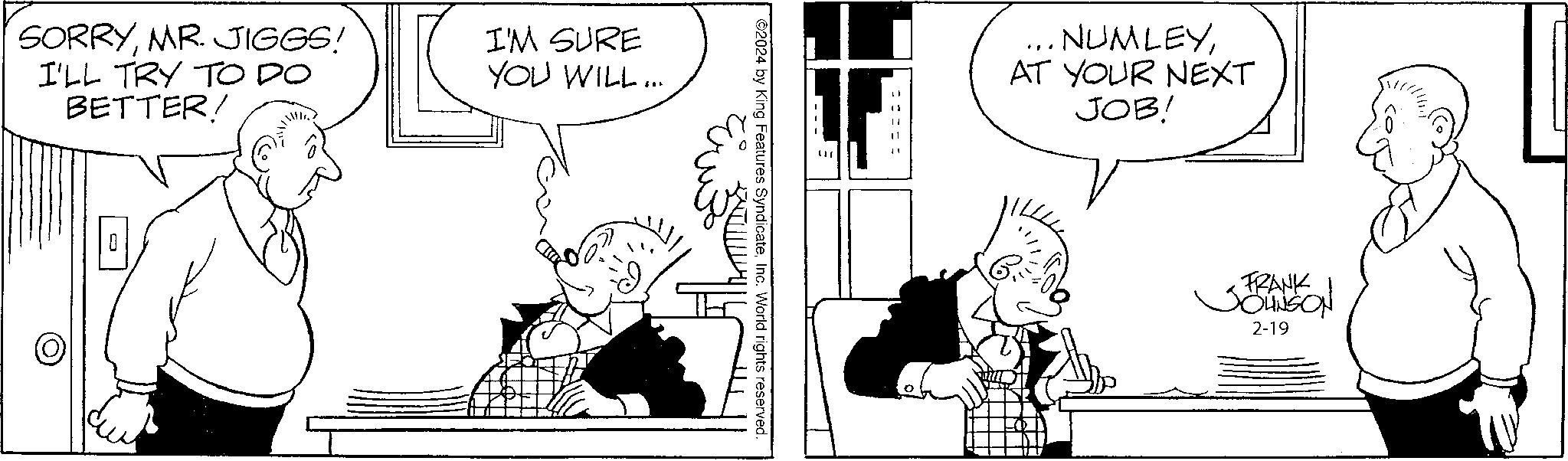Bringing Up Father Comic Strip 2024-02-19 | Comics Kingdom