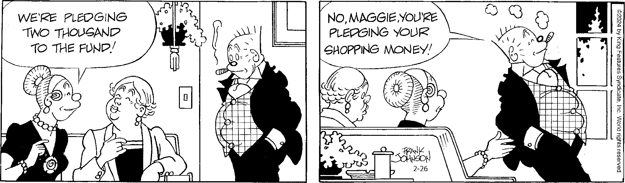 Bringing Up Father Comic Strip 2024-02-26 | Comics Kingdom