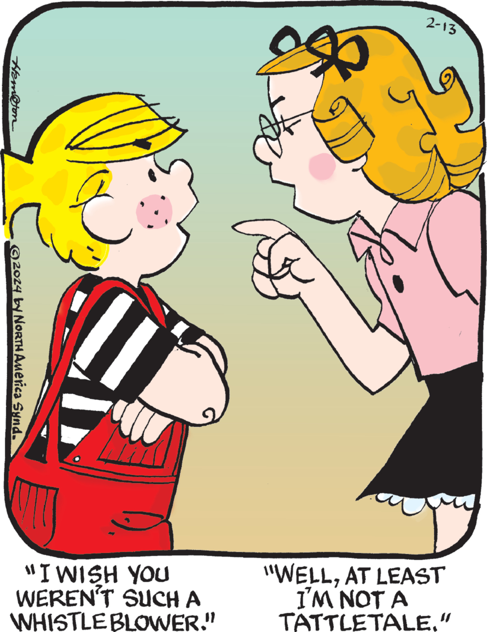 Dennis The Menace Comic Strip 2024-02-13 | Comics Kingdom