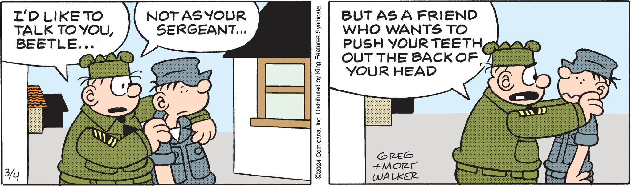 Beetle Bailey Comic Strip 2024-03-04 | Comics Kingdom