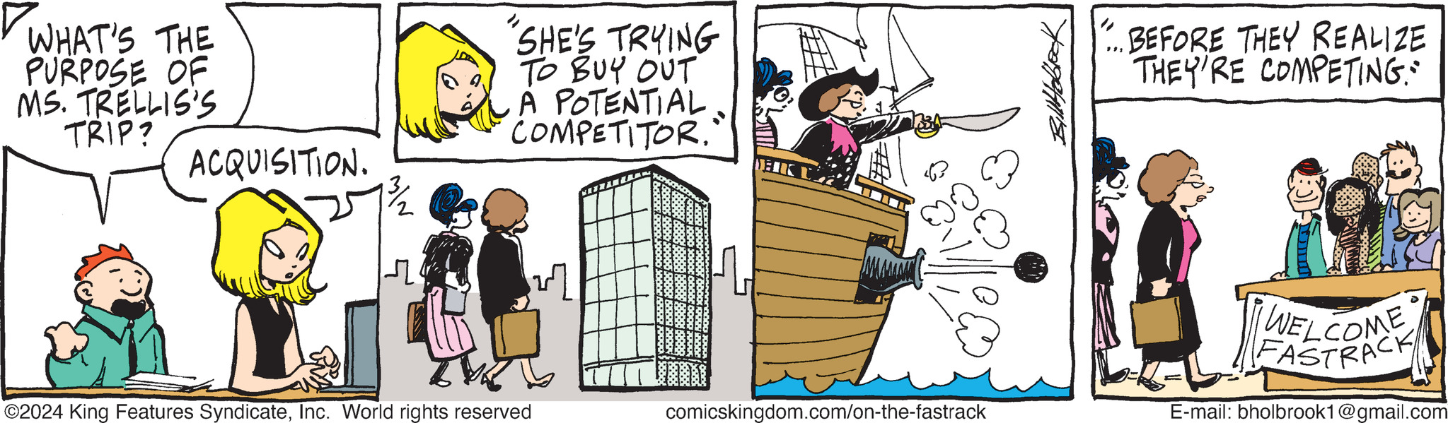 On The Fastrack Comic Strip 2024-03-02 | Comics Kingdom