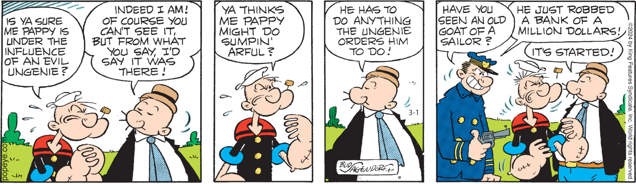 Popeye Comic Strip 2024-03-01 | Comics Kingdom