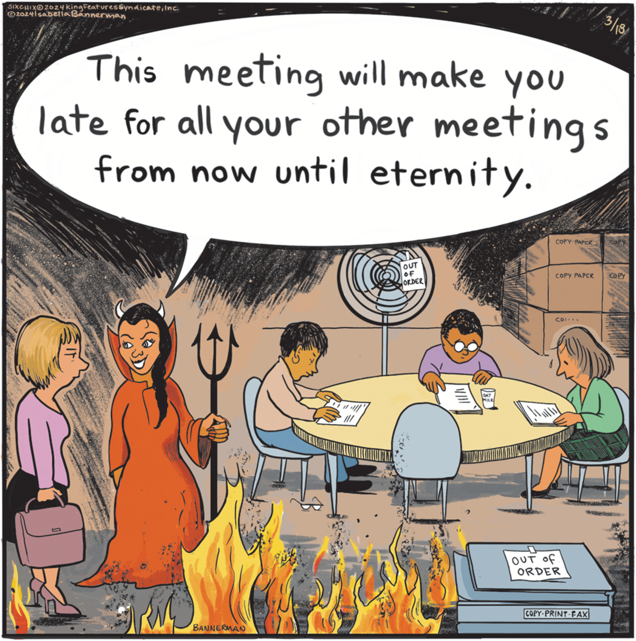 Six Chix Comic Strip 2024-03-18 | Comics Kingdom